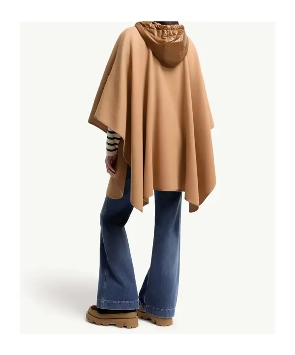 Moncler Padded Wool Blend Cape