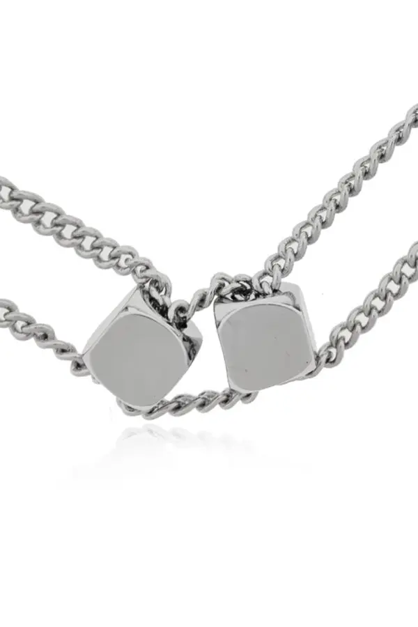 LEMAIRE Double Chain Bracelet With Square Elements