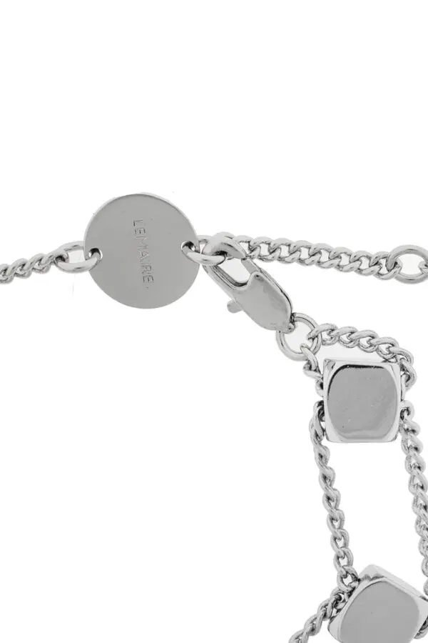 LEMAIRE Double Chain Bracelet With Square Elements