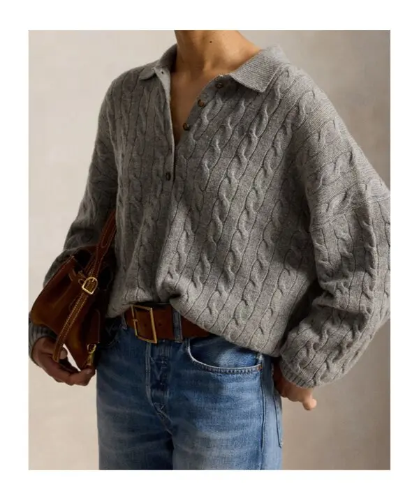Polo Ralph Lauren Cable-knit Polo-collar Sweater