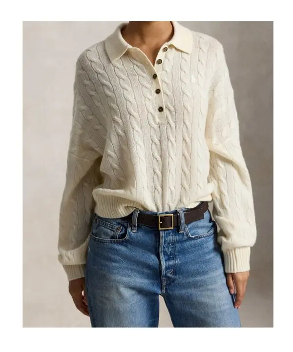 Polo Ralph Lauren Cable Knit Polo Sweater