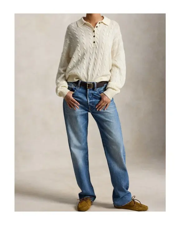 Polo Ralph Lauren Cable Knit Polo Sweater