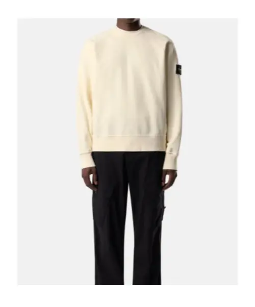 Stone Island Oversized Crewneck Sweatshirt With Raglan Sleeves