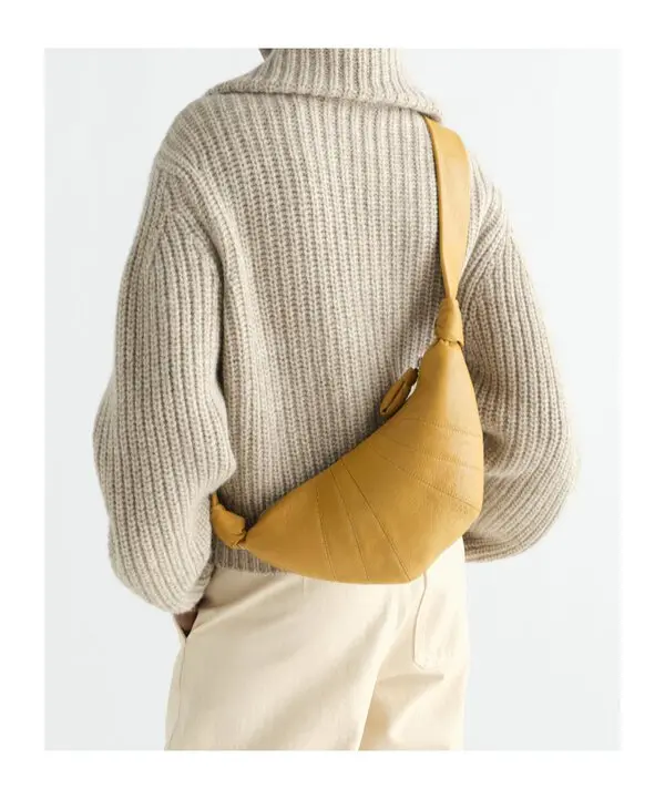 LEMAIRE Small Croissant Bag In Goat Leather