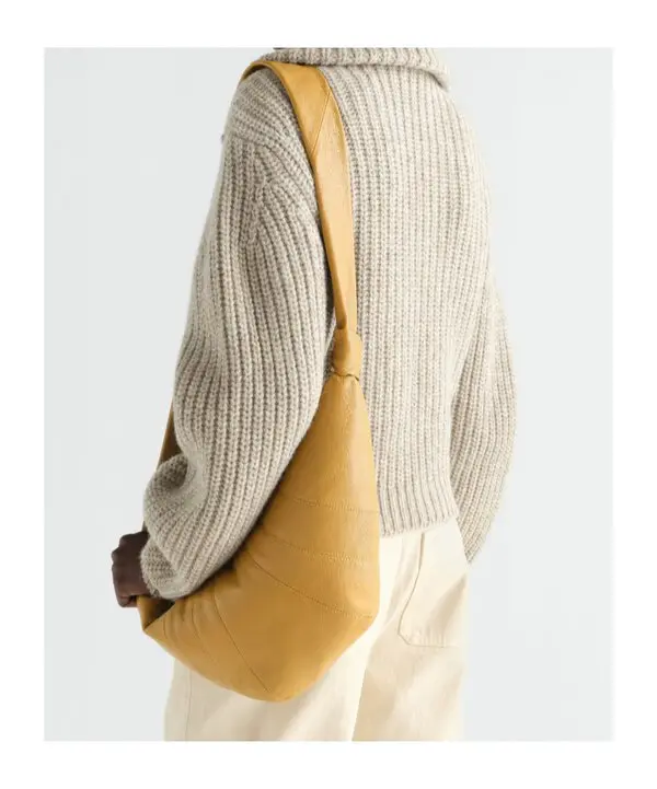LEMAIRE Medium Croissant Bag In Goat Leather