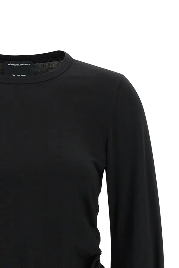 Y3 Draped Long-sleeve T-shirt
