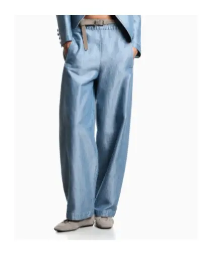 Emporio Armani Wide-leg Jeans With Elasticated Waist