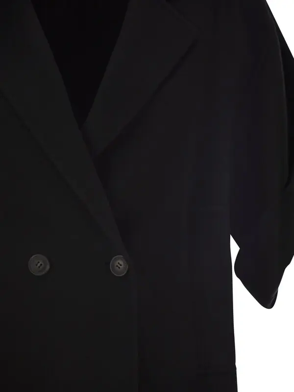 Max Mara Short Wool Broadcloth Coat