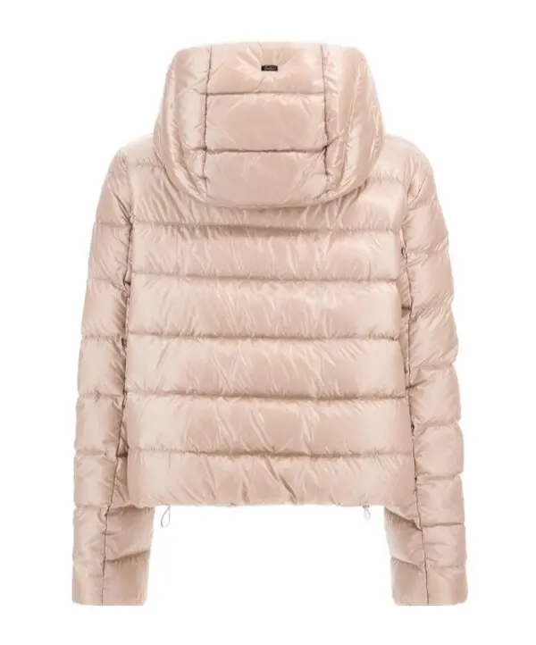 Herno Hooded Quilted Zip-up Jacket