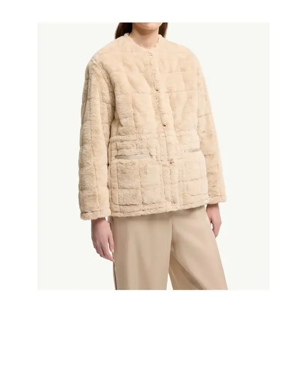 Moncler Tipule Reversible Short Padded Jacket - Light Beige