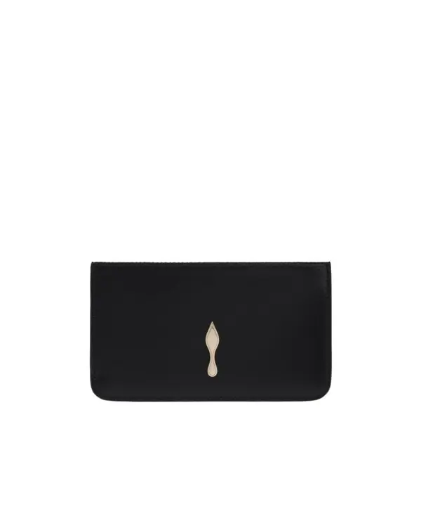 CHRISTIAN LOUBOUTIN Bettina Zip Card Holder - Black