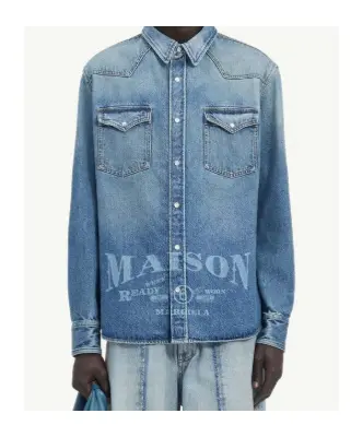 MAISON MARGIELA Laser-printed Denim Shirt