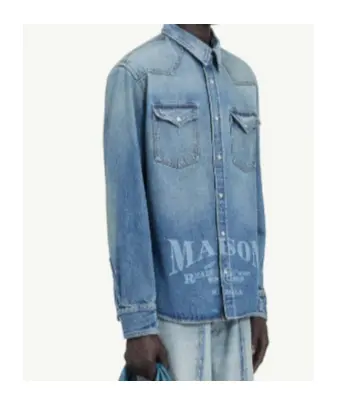 MAISON MARGIELA Laser-printed Denim Shirt