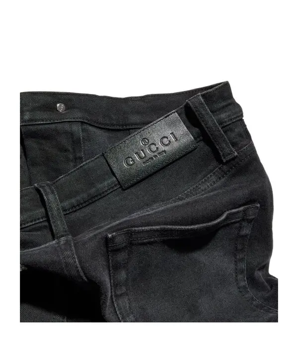 Gucci Washed Denim Skinny Jeans