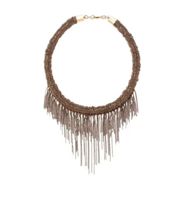 Fabiana Filippi Filo Diamante Choker Necklace - Brown