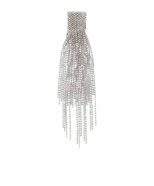 Fabiana Filippi Metal Dangle Earrings With Rhinestones