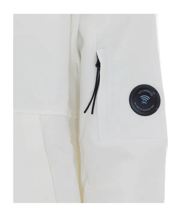 C.P. COMPANY Logo Patch Hooded Sweatshirt