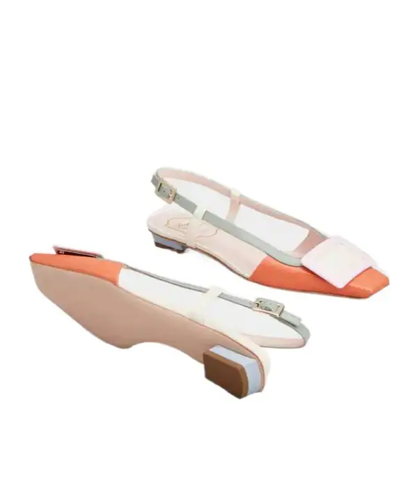 ROGER VIVIER Belle Vivier Slingback Ballerinas In Patent Leather - Multicolour
