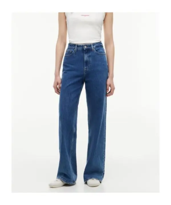 Tommy Hilfiger High Rise Wide Leg Jeans - Blue