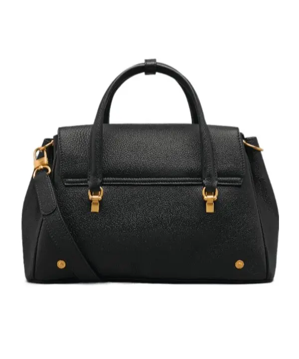 Thom Browne Small Bolton Leather Tote Bag