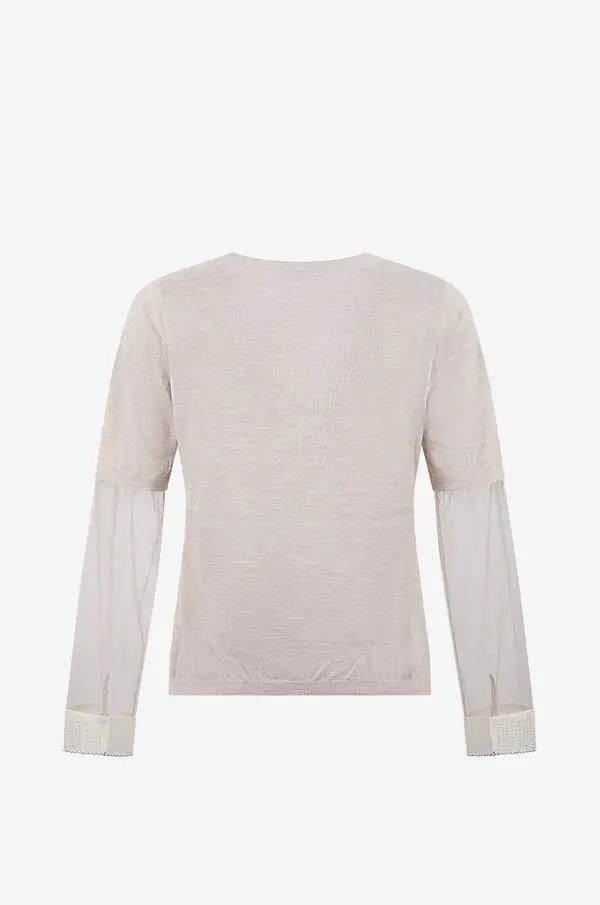 Fabiana Filippi Long Sleeve Crew Neck Sweater