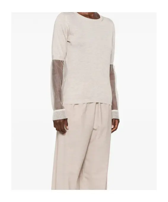 Fabiana Filippi Long Sleeve Crew Neck Sweater