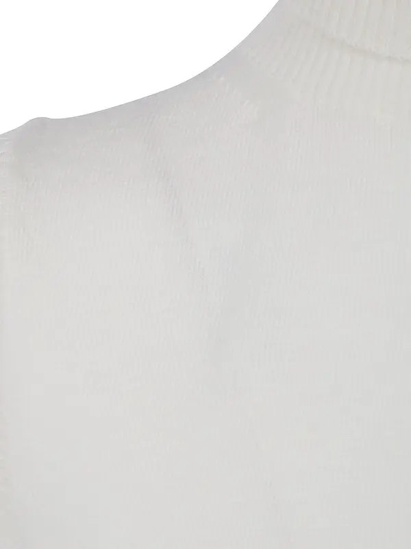 Sportmax Eschimo Sleeveless Turtleneck Jumper - White