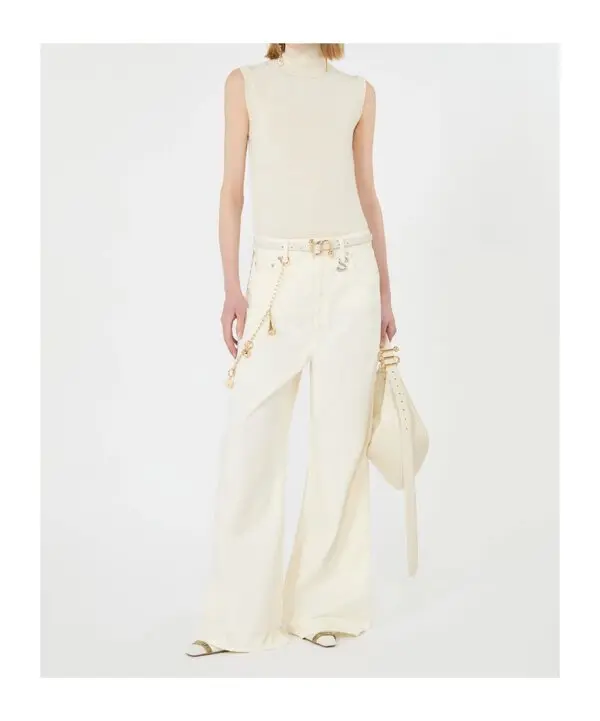 Sportmax Eschimo Sleeveless Turtleneck Jumper - White