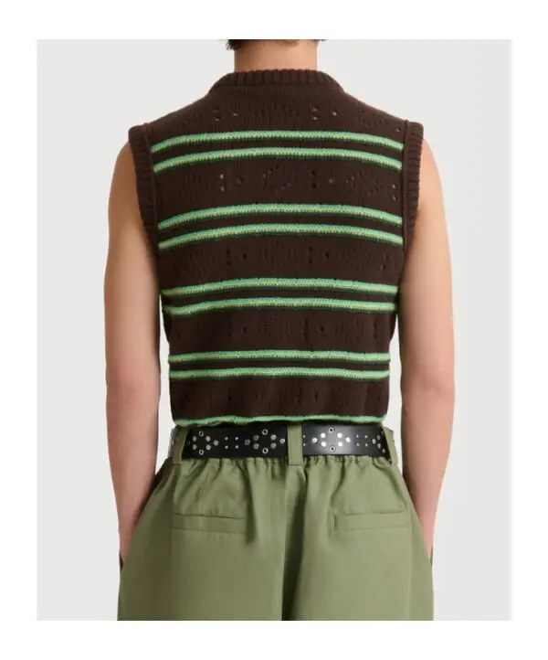 Marni Cashmere Vest With Openwork Knit