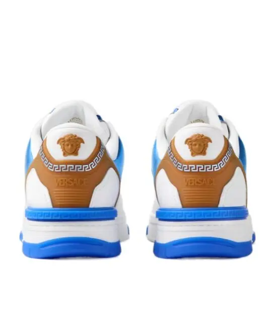 Versace Biggie Basket Leather Sneakers