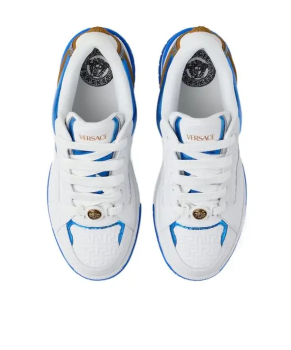 Versace Biggie Basket Leather Sneakers
