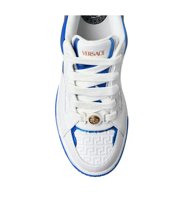 Versace Biggie Basket Leather Sneakers
