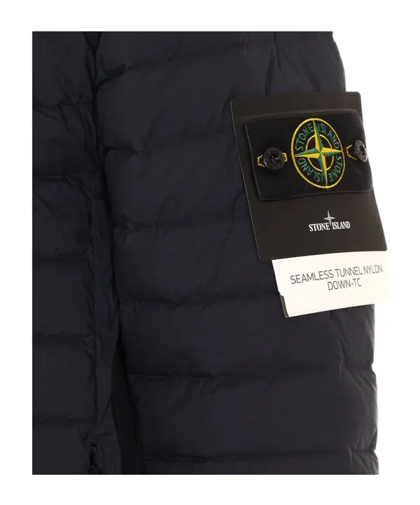 Stone Island Stand Collar Downjacket With Anti-drop Finish