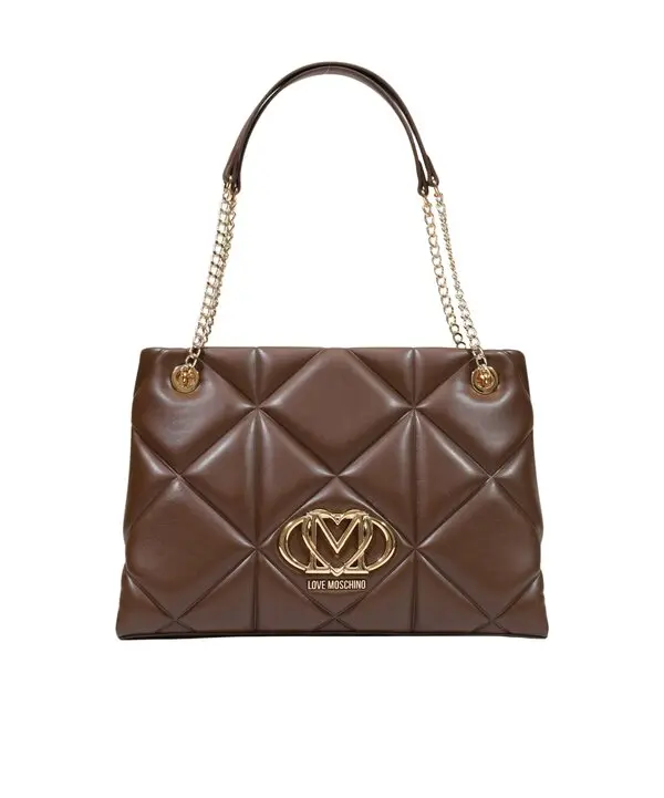 Moschino Geometric Quilted Pattern Shoulder Bag