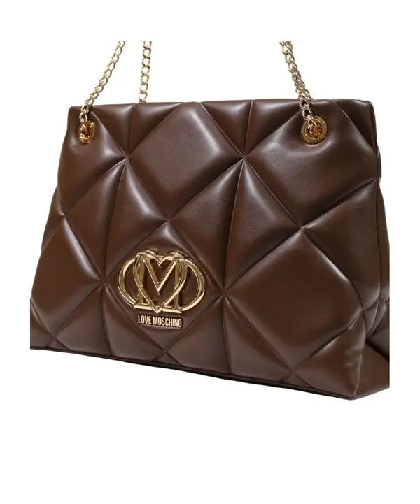 Moschino Geometric Quilted Pattern Shoulder Bag