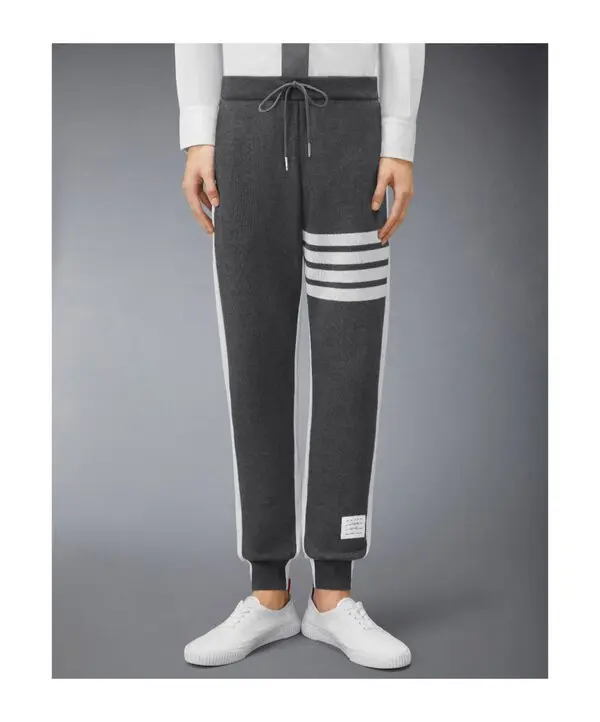 Thom Browne 4-bar Colour-block Drawstring Track Pants