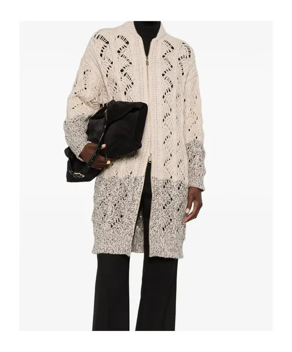 Fabiana Filippi Long-sleeved Zip-up Cardigan