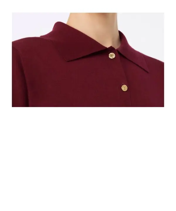 Max Mara Smmpomposa Short-sleeved Knitted Polo Shirt