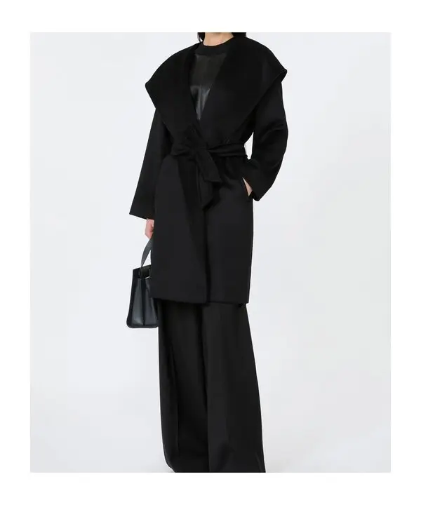 Max Mara Wool Broadcloth Robe Coat