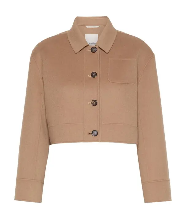 Max Mara Giglio Button-up Jacket - Camel