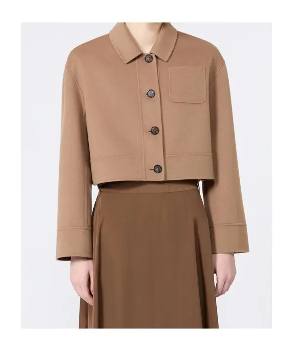 Max Mara Giglio Button-up Jacket - Camel