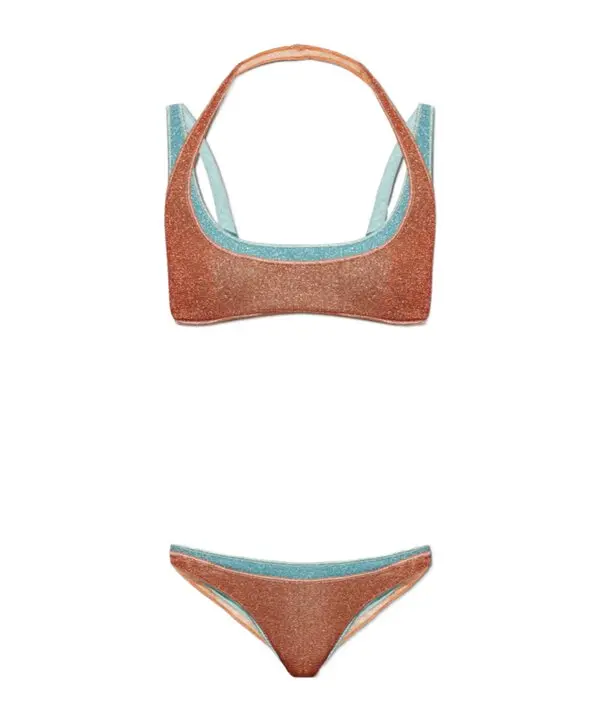 Oseree Color-blocked Bikini Set
