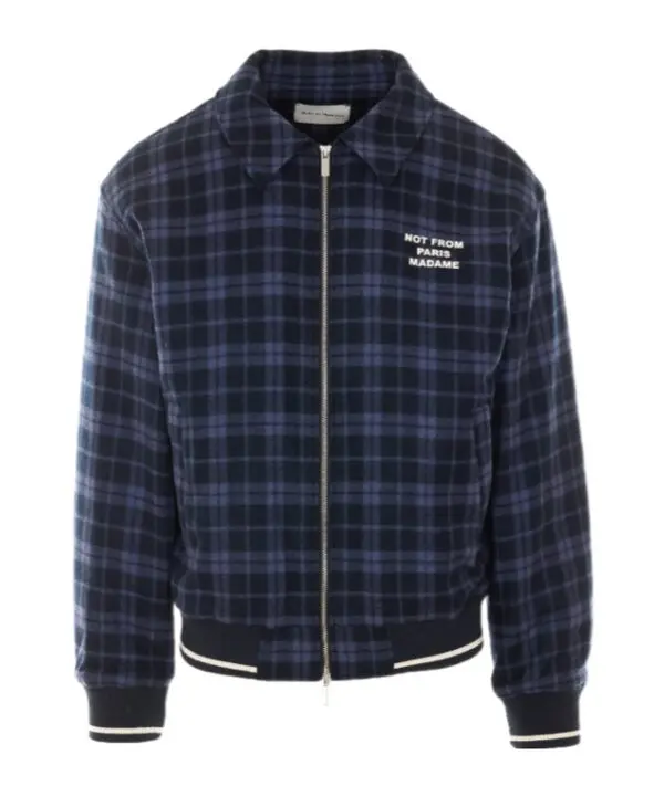 Drole De Monsieur Drôle De Checked Casual Jacket - Black
