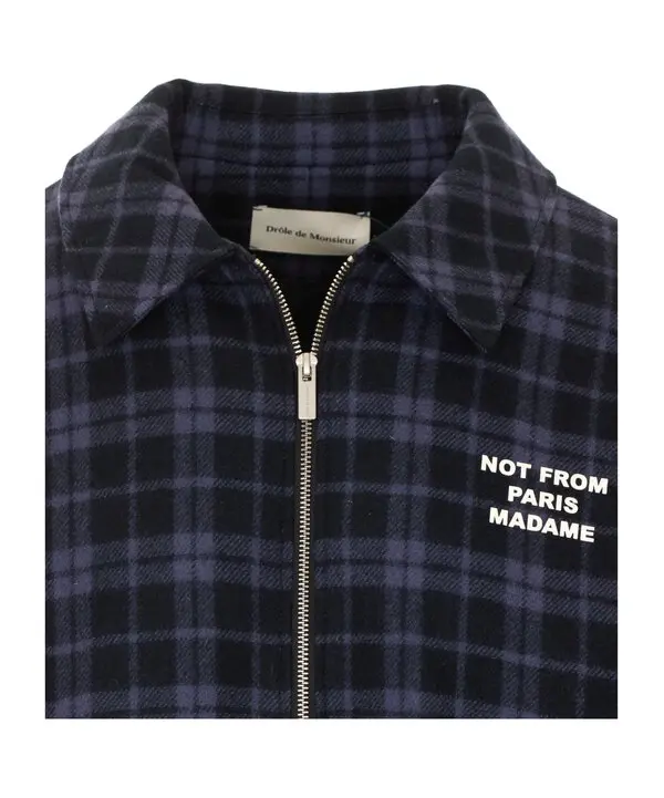 Drole De Monsieur Drôle De Checked Casual Jacket