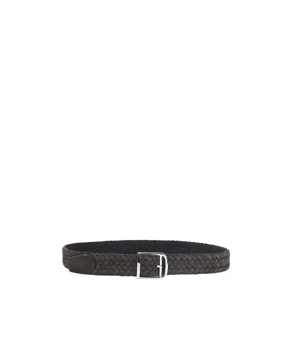Brioni Woven Belt - Coffee
