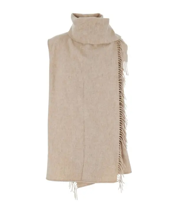Fabiana Filippi Sleeveless Tassel Top - Beige