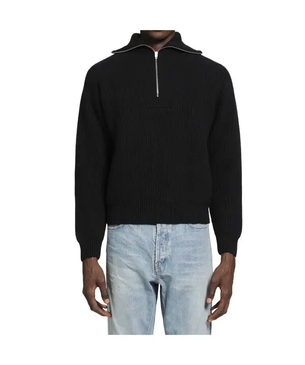 JIL SANDER Half-zipped Knitted Jumper