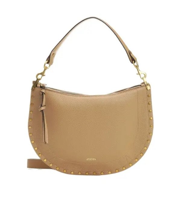 Isabel Marant Étoile Logo Stamp Shoulder Bag - Beige
