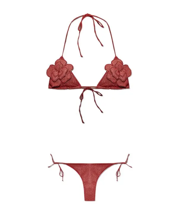Oseree Lace-up Bikini Set