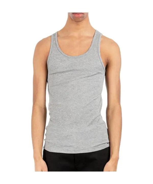 TOM FORD Round Neck Tank Top - Gray